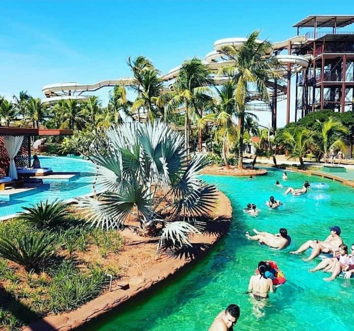 Flat Encantador No Complexo Do Hotbeach Suites - Olímpia