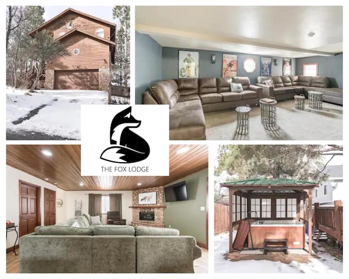 Fox Lodge - Theater, Hot Tub, Games, Kid Friendly - Big Bear, CA