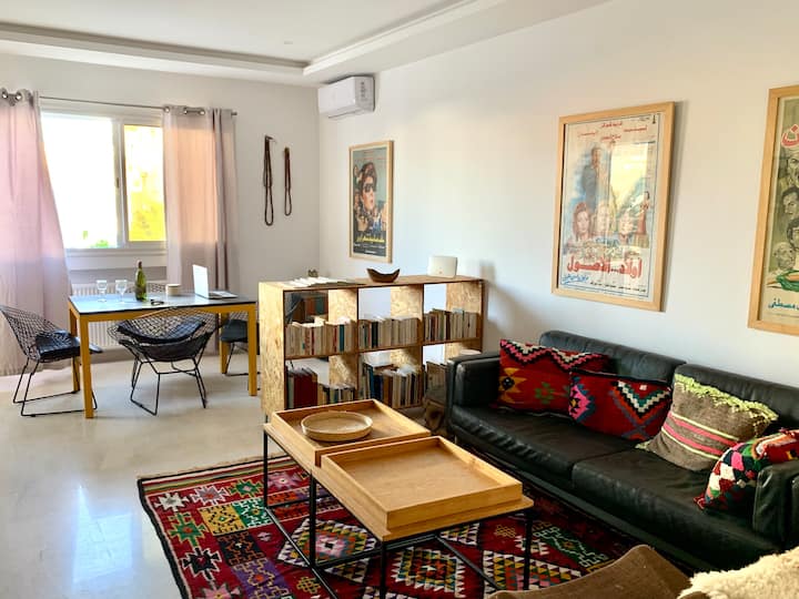 Appart Beau & Cosy 5 Min Plage Et Shops-2 Chambres - La Marsa
