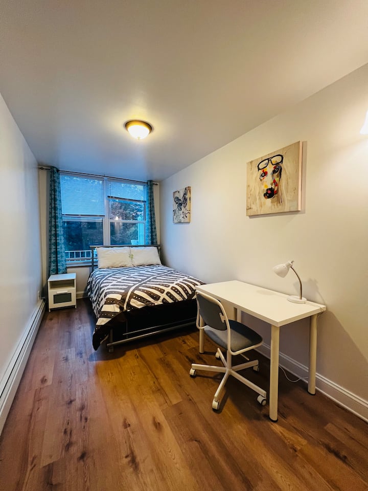 Bright Bedroom Facing Treeline In Bayridge - New York City