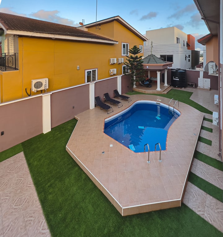 The Bridge Villa | East Legon | 7BDR + Pool - Villas for Rent in Accra ...