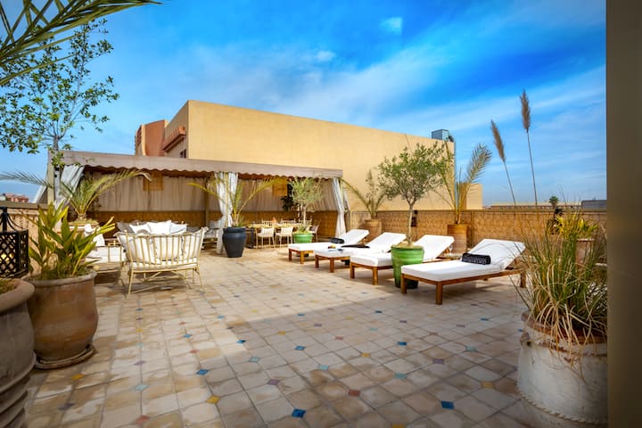 Beau Penthouse Marrakech 8 Personnes Avec Terrasse - Marrakech