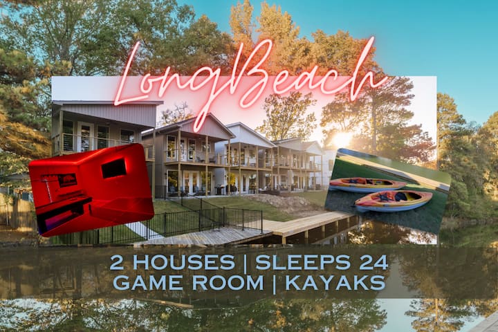 Lakefront With Game Room & Kayaks! Sleeps 12! - Hot Springs