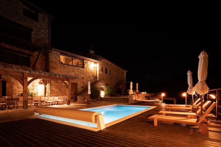 D'une Source - Gîte 4* En Ardèche (26 Pers. Max) - Antraigues-sur-Volane