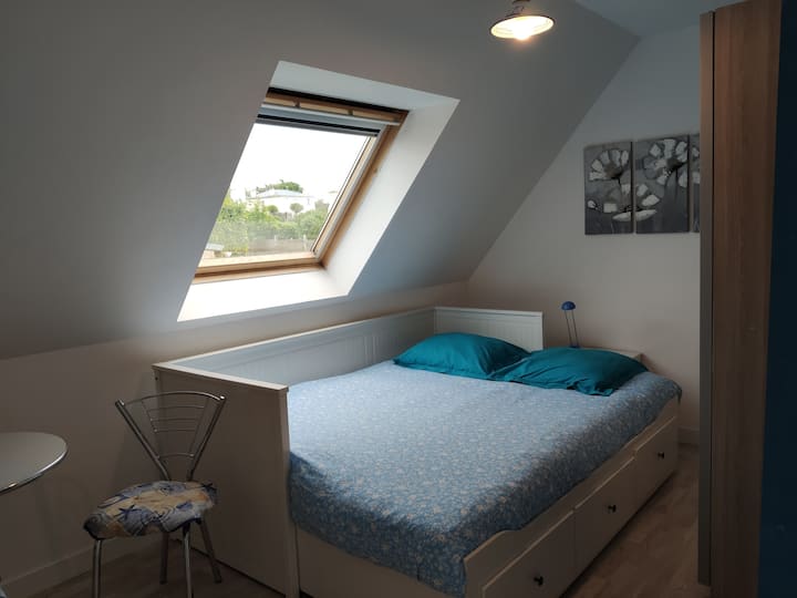 Chambre Bleue- Lit Canapé- 160 Cm X 200 Cm - Landéda