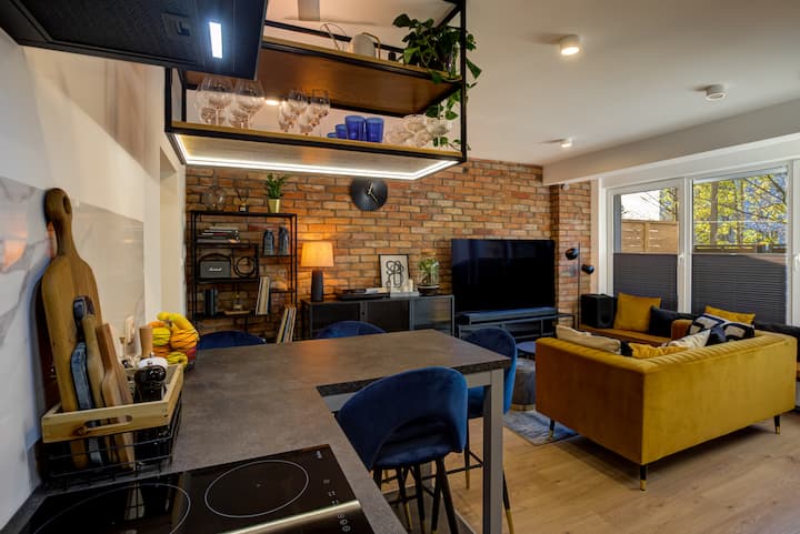 Stylowy Apartament Z Prywatnym Wejściem - 55m2 - Kraków