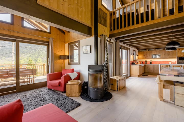 Chalet 300 M² - Bain Nordique - 3 Vallées - 12 P. - Saint-François-Longchamp
