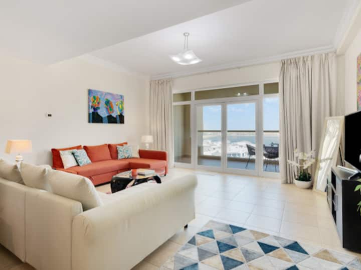 Epic Sea View Palm Jumeirah Apartment - Dubái
