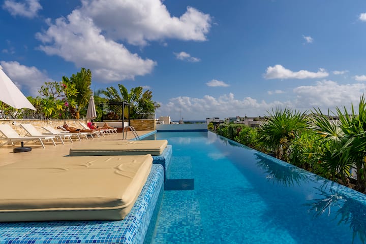 Top Location+pool+gym+wifi+5min Walk To The Beach - Playa del Carmen