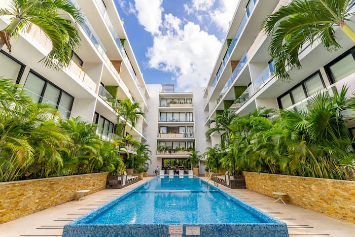 Lux Apt 5min Walk From 5th Av. And From The Beach - Riviera Maya