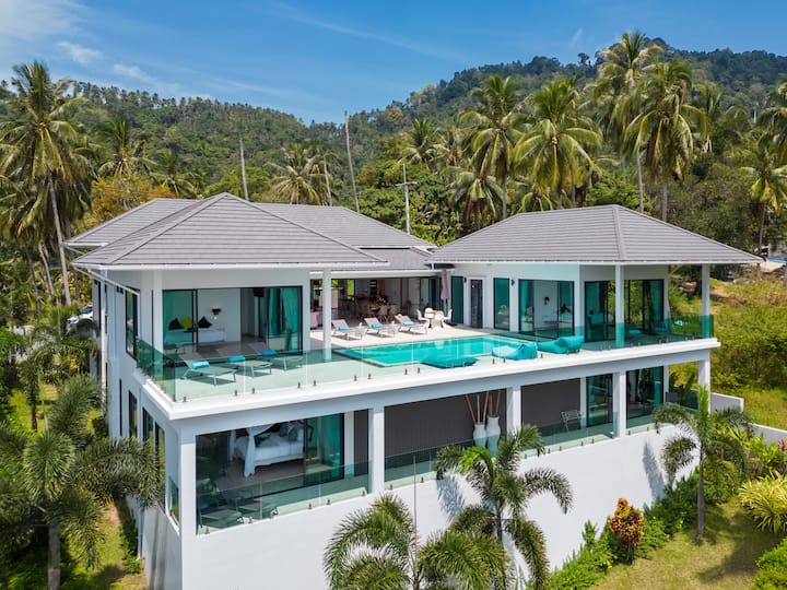 Stella Villa - Amazing Seaview - 6 Bedroom + Gym - 사무이섬
