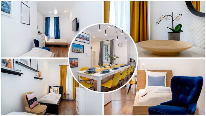 Central Apartment/close 2 Danube /5 Br/netflix/ac - Budapest
