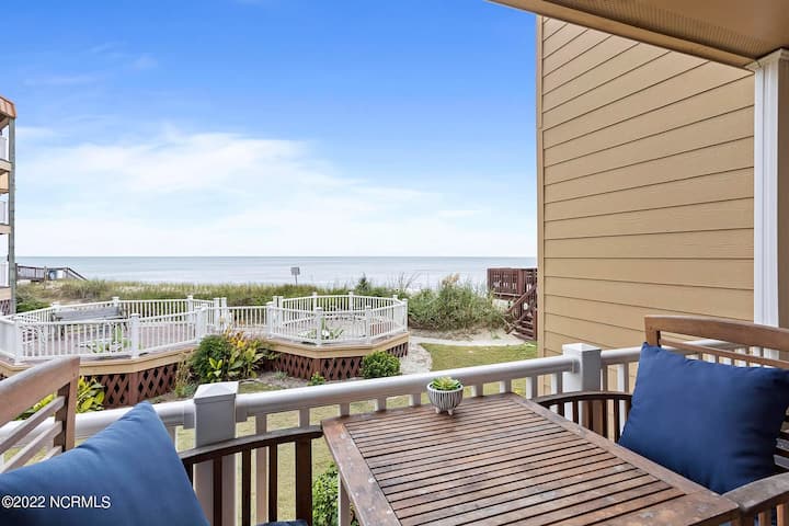 Sail Away Cove: 1st Floor Oceanfront Condo W/ Pool - North Topsail Beach, NC