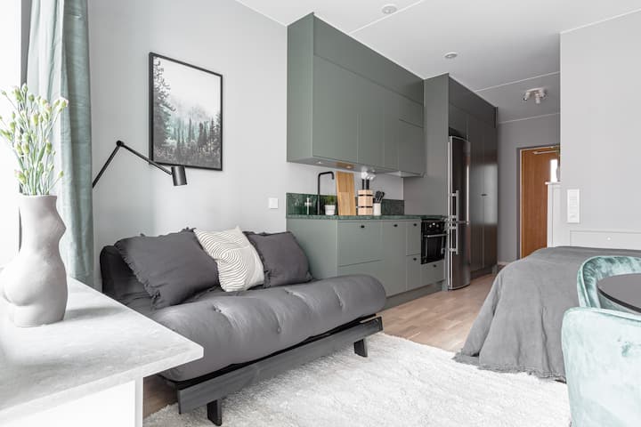 Modern Studio W/ Private Balcony - Estocolmo