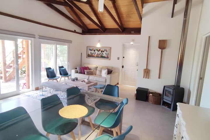 Casa De Playa Con Jardines, Terrazas Y Chimenea - Algarrobo