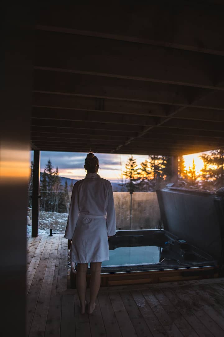 Kom: Vue Incroyable Avec Spa Près De Québec - Quebec City