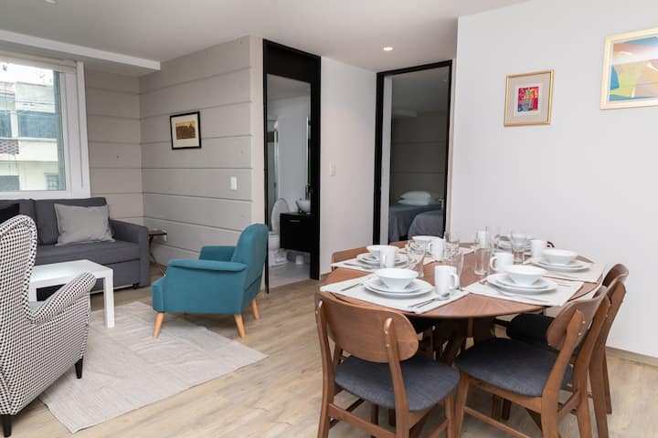 Modern Apt In Cdmx, Colonia Roma - Mexico State