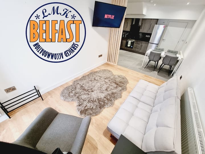 Lmk, Ground Floor, 1br Apt Free Parking Ev Charger - Belfast