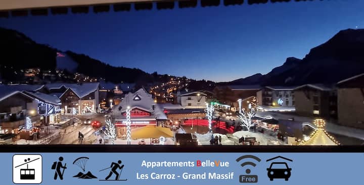 Bellevue Vue Exceptionnelle Plein Centre +Wifi - Flaine