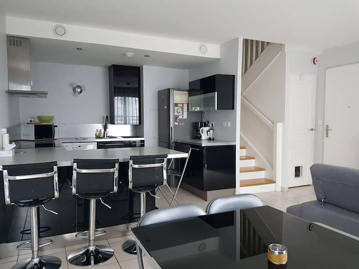 Duplex Cosy 72m² 3 Chambres / 6 Pers. Clim&garage - Lyon