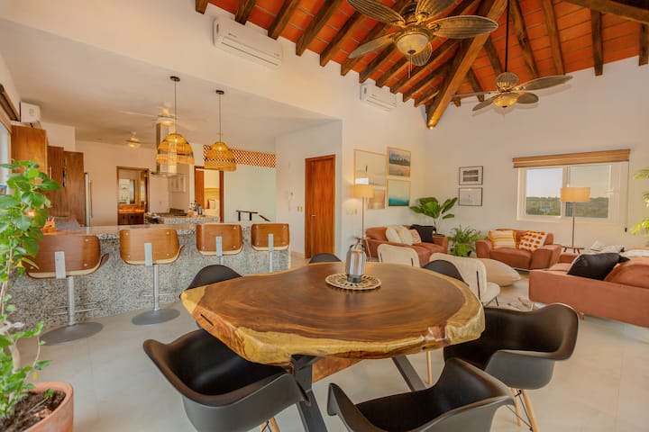 Luxe Punta De Mita Penthouse-cross Street To Surf! - Punta Mita