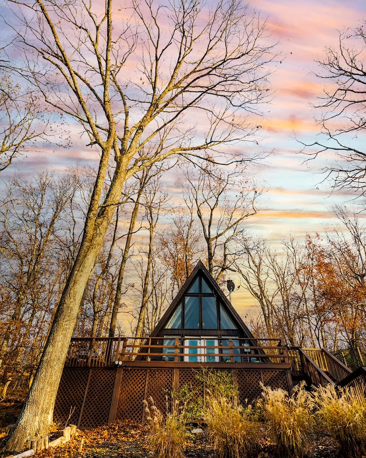 Charming A-frame Cabin With Indoor Fireplace - Sky Meadows State Park, Delaplane