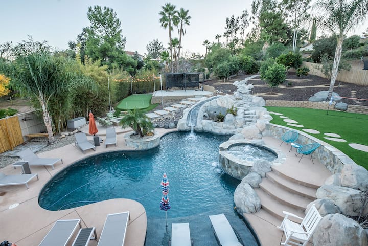 Hidden Gem: Pool Slide/game Room/mini Golf & More! - San Diego, CA