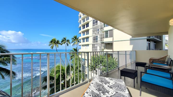 Dhbh 601, 2 Bedroom Oceanfront Condo - Waikiki Aquarium, Honolulu