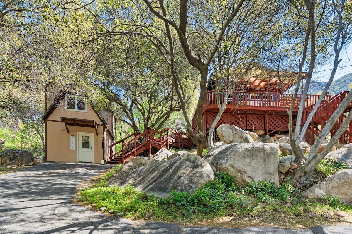 Harry Potter tiny home plus treehouse on boulders - Treehouses for Rent ...