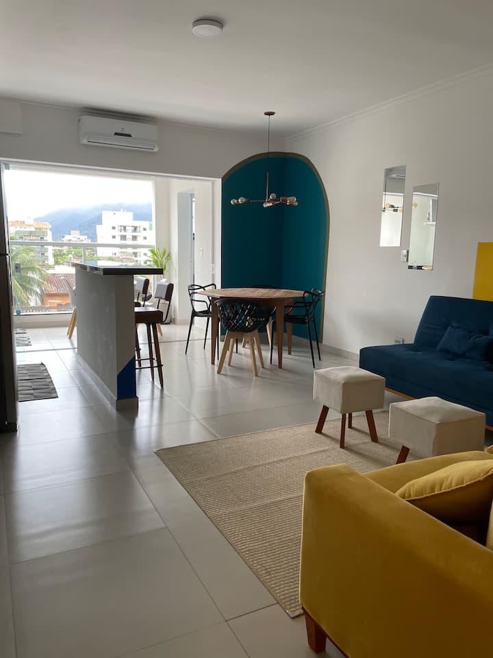 Lindo Apartamento Próximo A Orla E Com Piscina - Ubatuba