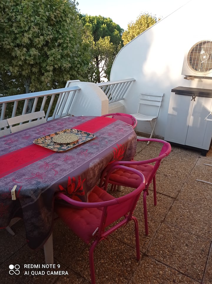 Studio Cab+ Terrasse 2 Adte+1 Enfant - Aigues-Mortes