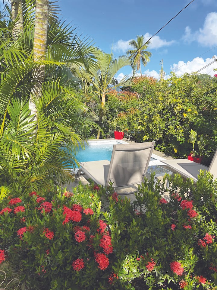 Ecrin Fleuri, Calme Et Piscine - Proche Aéroport - Martinique