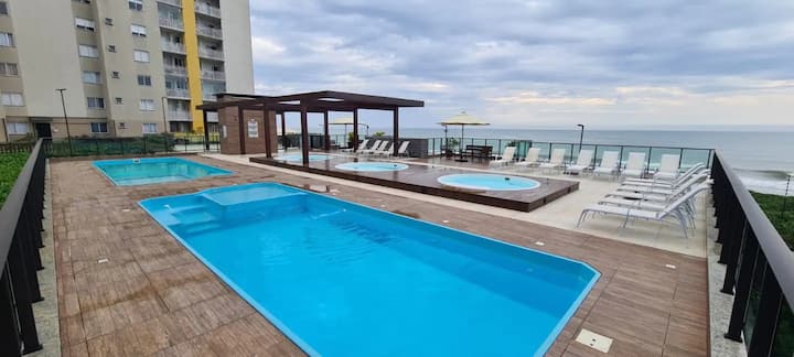 Apartamento Frente Al Mar En Encantador Condominio - Barra Velha