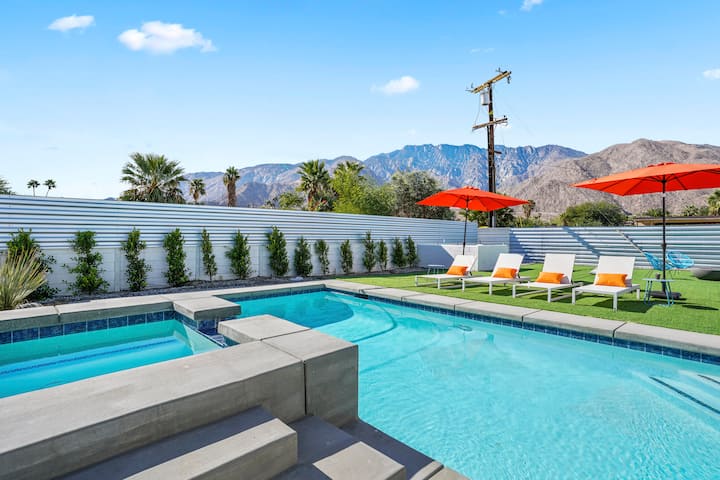 Vista Palm: Huge Backyard, Mtn Views, Ev Charger - パーム・スプリングス, CA