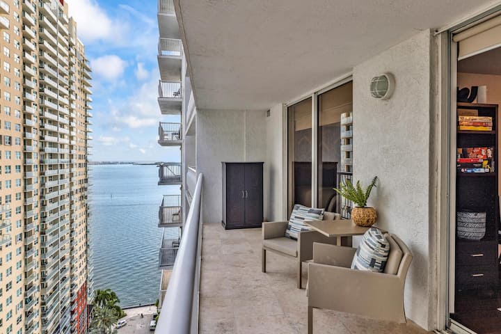 Brickell*miami*24th Flr*2queenbd*1bdr*freeparking - Miami, FL