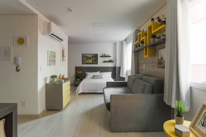 Studio Moderno Com Garagem No Centro - Porto Alegre