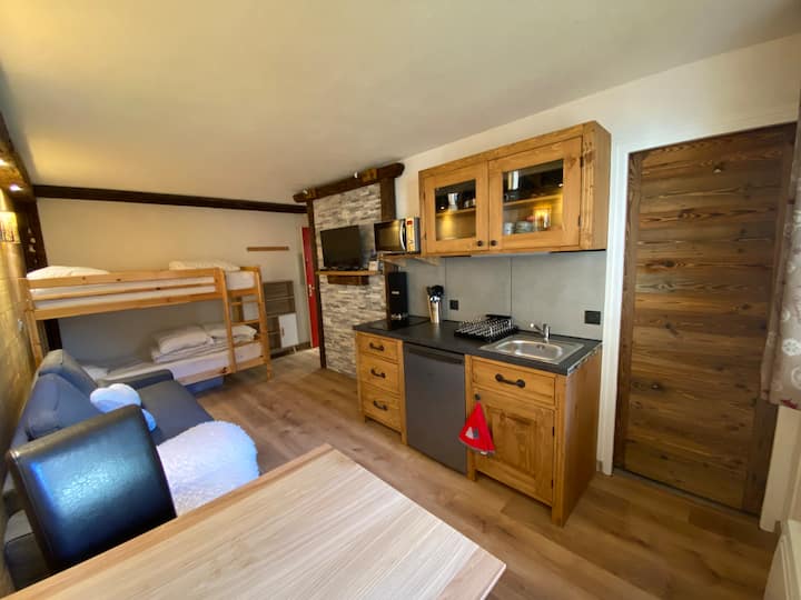 Chaleureux Studio 4 Pers. Au Pied Des Pistes - Abondance