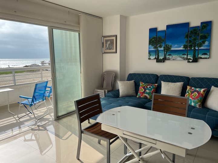 Depar Frente Al Mar Con Gran Balcón, Piscina, Wifi - Playas