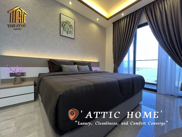 {Attic} Full Seaview Premium Studio Suite[netflix] - Malacca