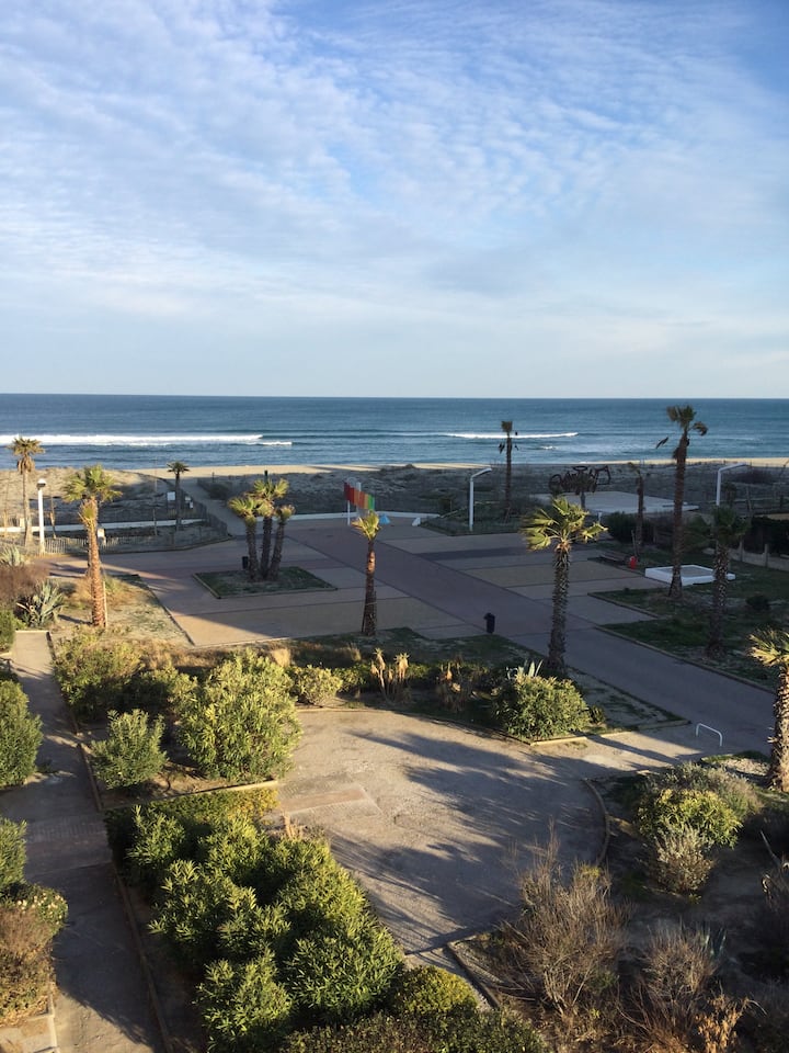 Studio Mezzanine Bord De Mer + Parking - Le Barcarès