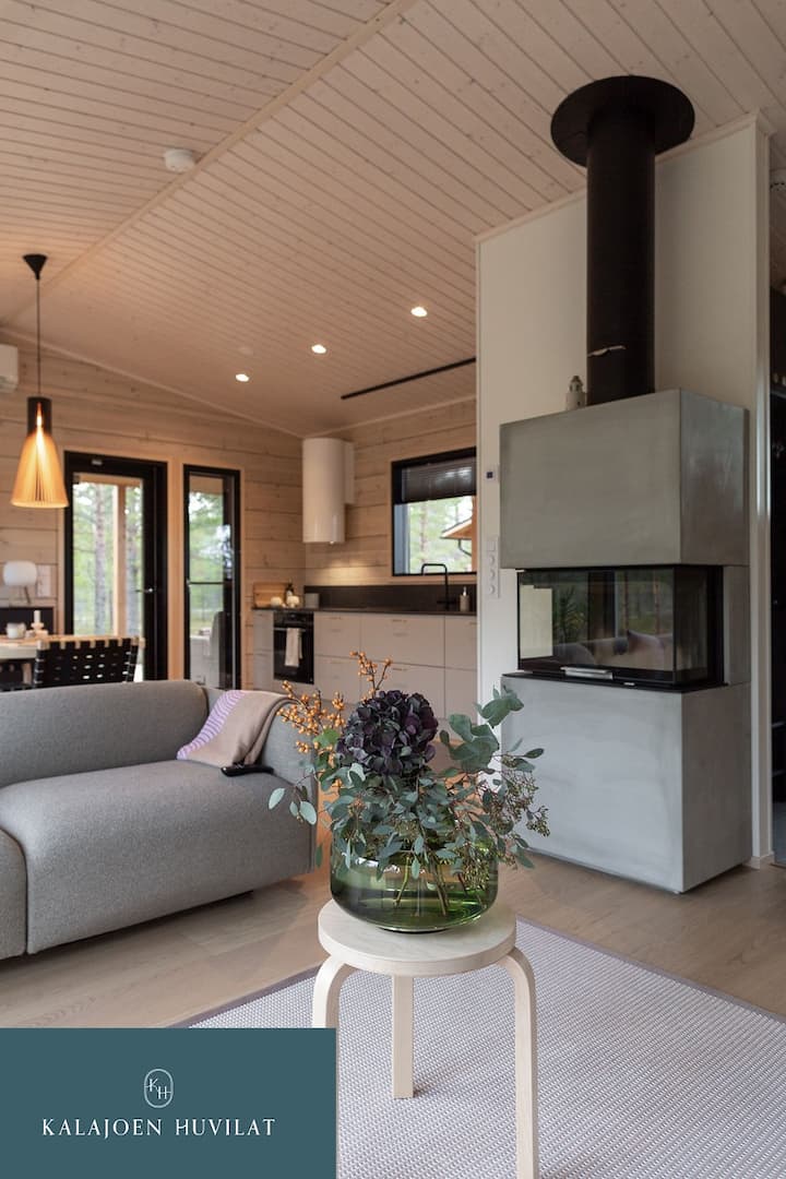 Hirsihuvila Villa Letto, Pihasauna & Poreamme - Kalajoki