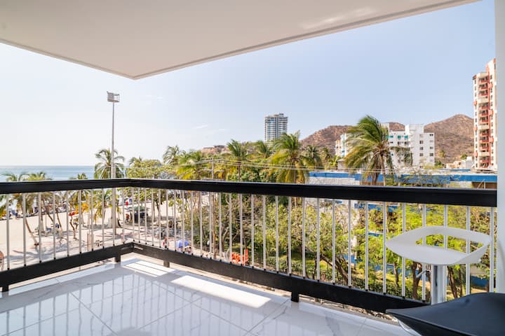 Cómodo Y Hermoso Apartamento Vista Al Mar Piso 4 - Santa Marta