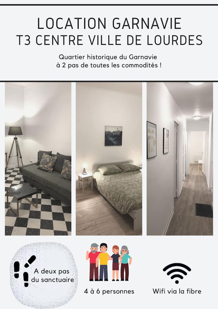 [Garnavie] - Superbe T3 60m2 Centre Ville - Lourdes