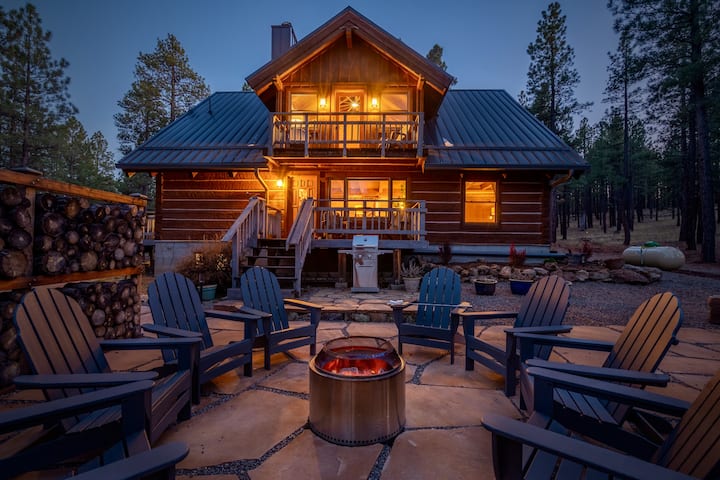 Log Cabin On 5 Acres, A/c & Mins From Downtown! - Flagstaff, AZ