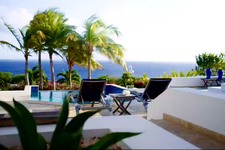 Ocean View Villa,walk To Beach,pool, 5 Star Resort - Curazao