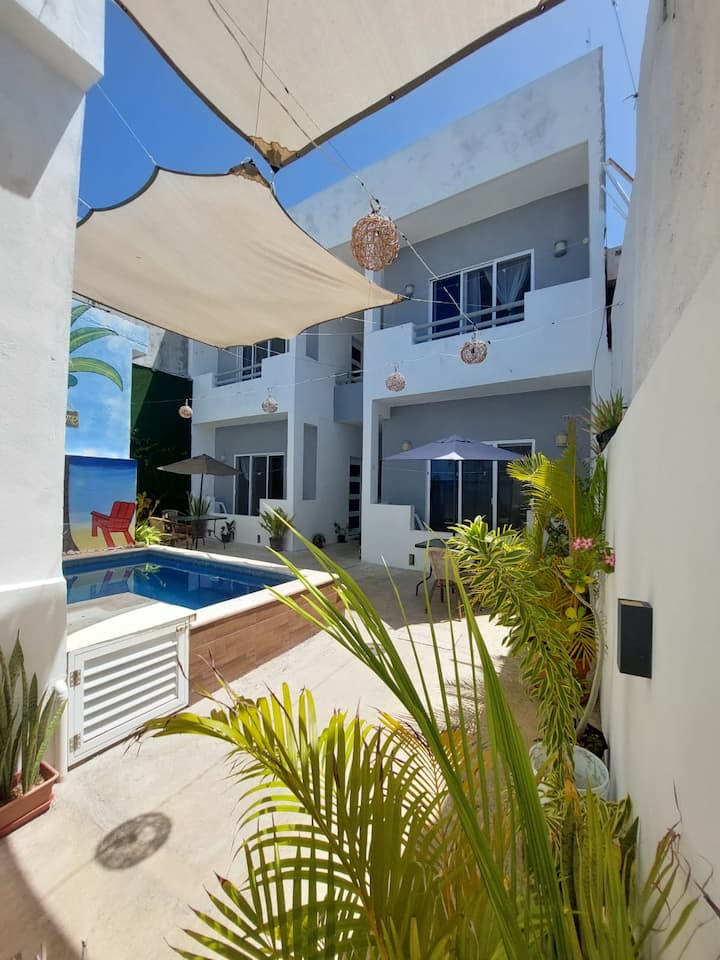 Casa Chepo. Departamento 4 *2 Nivel* - Isla Mujeres