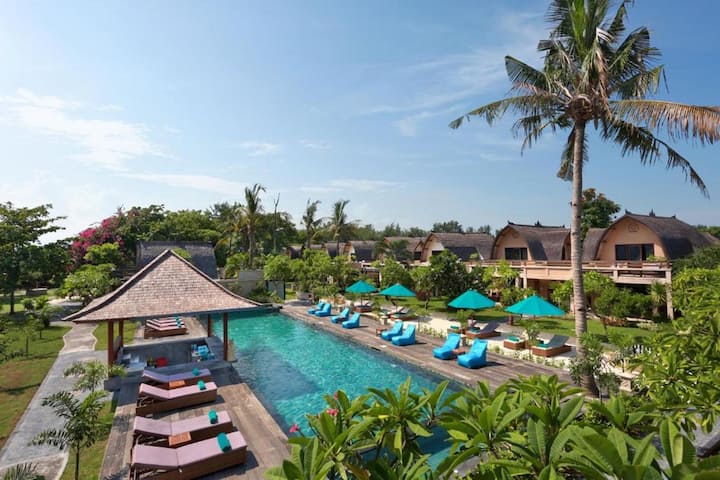 Gili 7garden Breakfast Pool Beachfront Walkharbour - Gili Islands