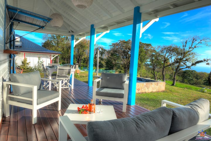 Bungalow "Kaz'passiflora" Vue Mer Imprenable ! - Guadalupe