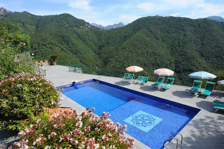 Villa Vista Mare Con Piscina Privata Ravello - Ravello