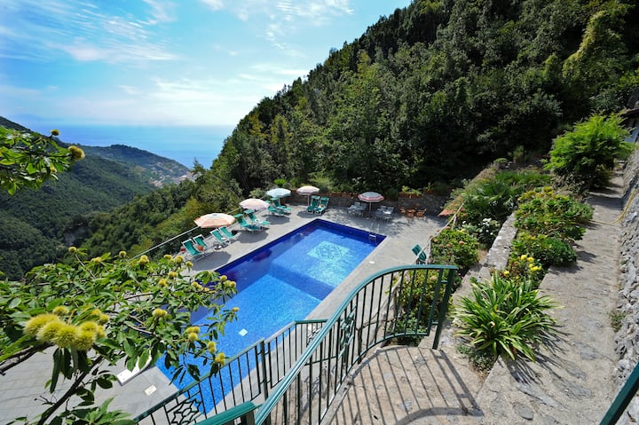 Aurora's Villa Con Piscina, Vista Mare E Garage - Ravello